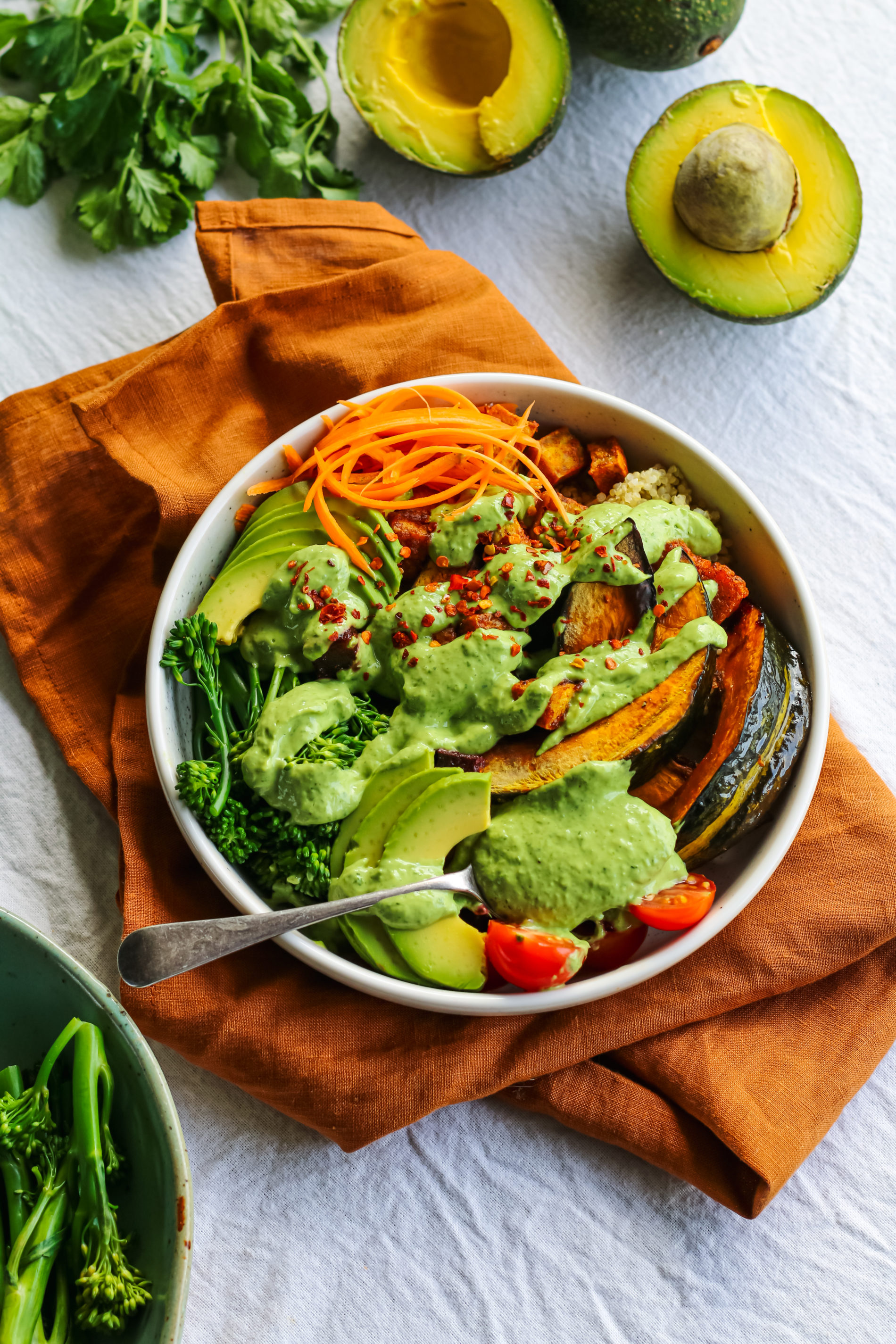 Herby Avocado Cream Nourish Bowl - The Avo Tree