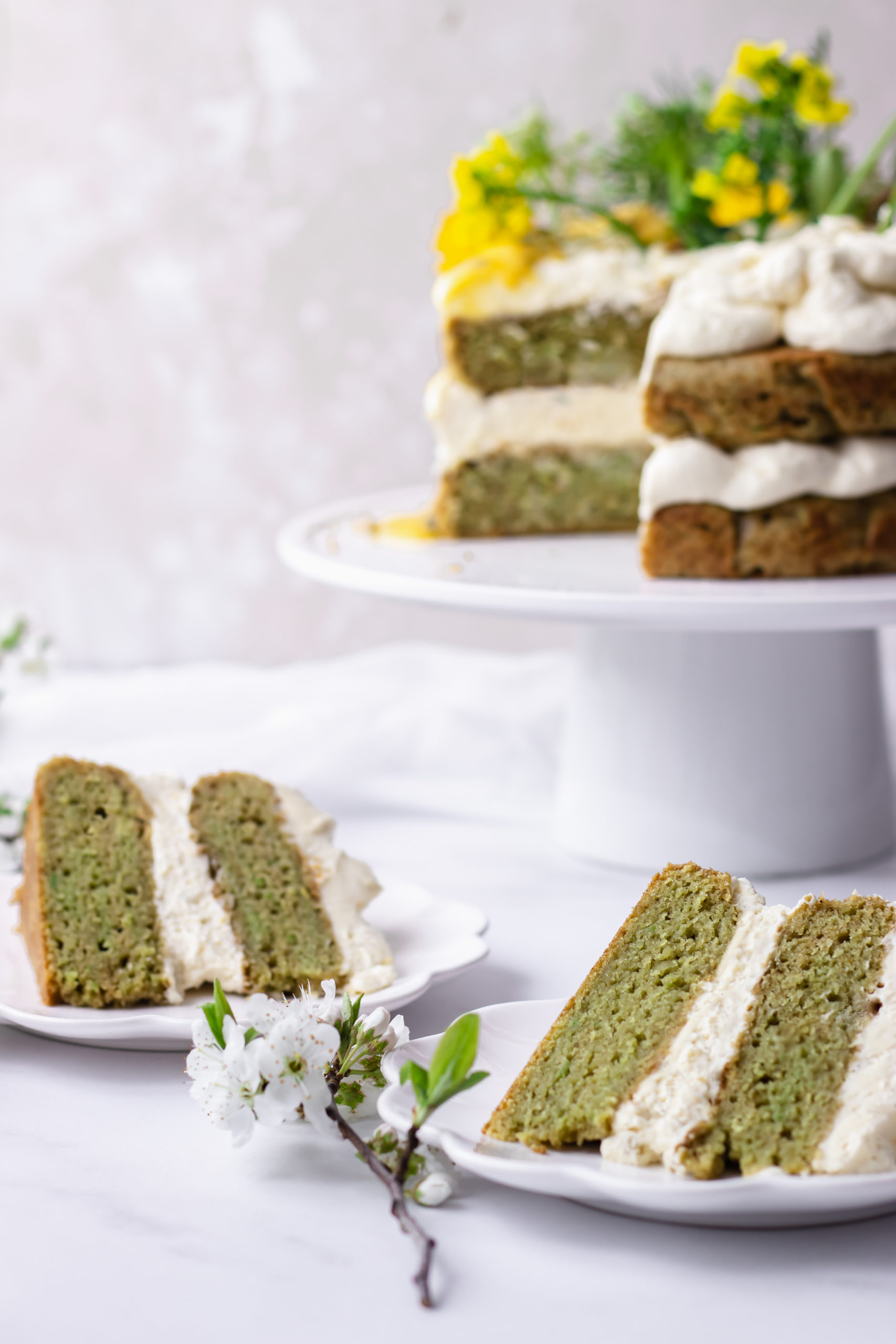 Avocado and Vanilla Bean Cake w Passionfruit Curd - The Avo Tree