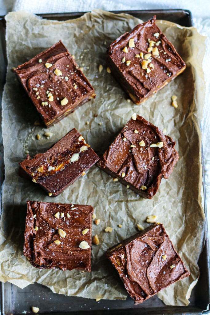 Raw Caramel Brownies - The Avo Tree