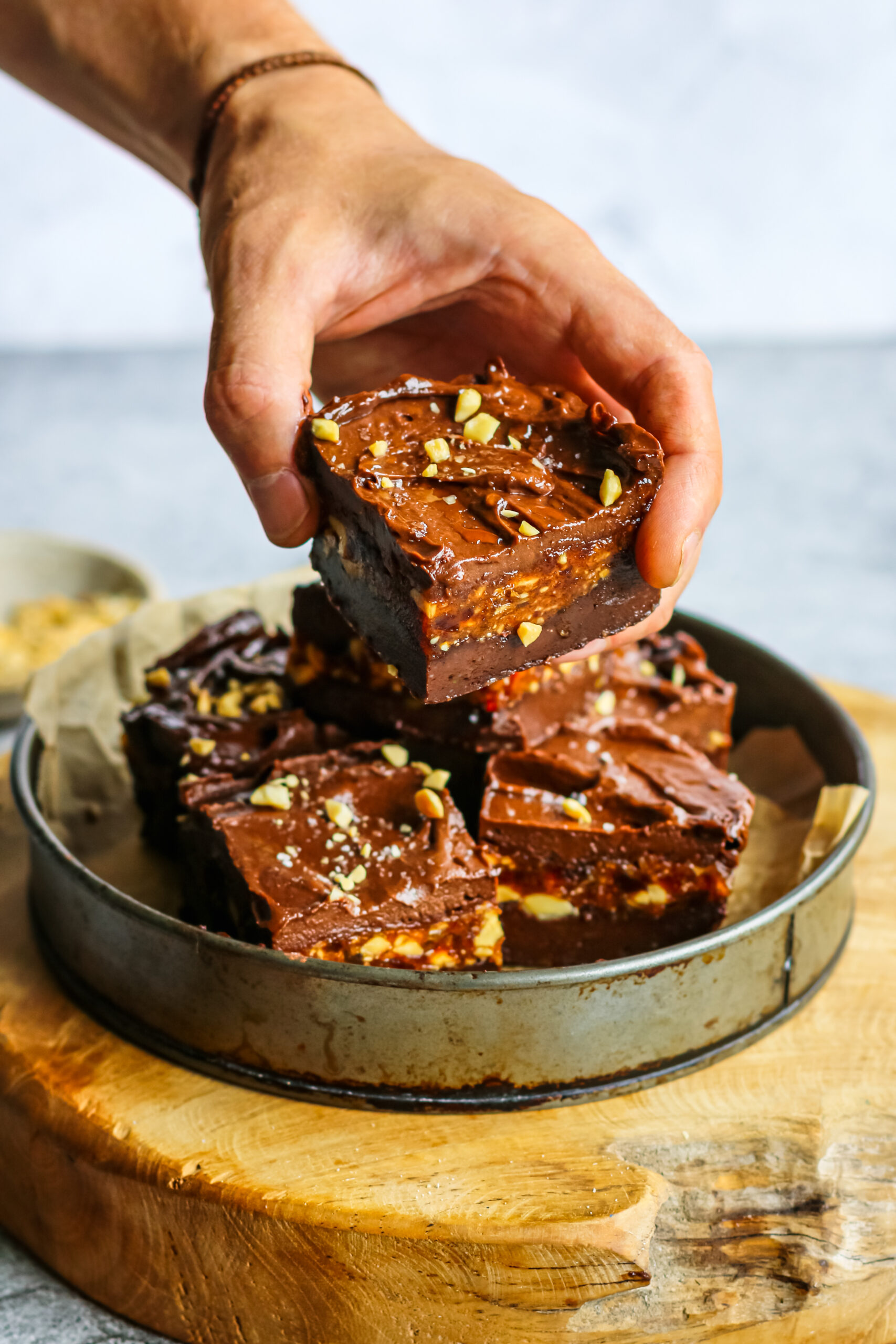 Raw Caramel Brownies - The Avo Tree